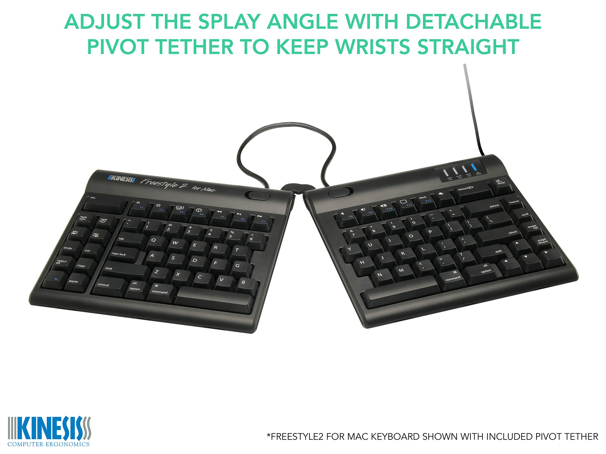 KINESIS Freestyle2 USB Keyboard for Mac (9" Standard Separation), Black