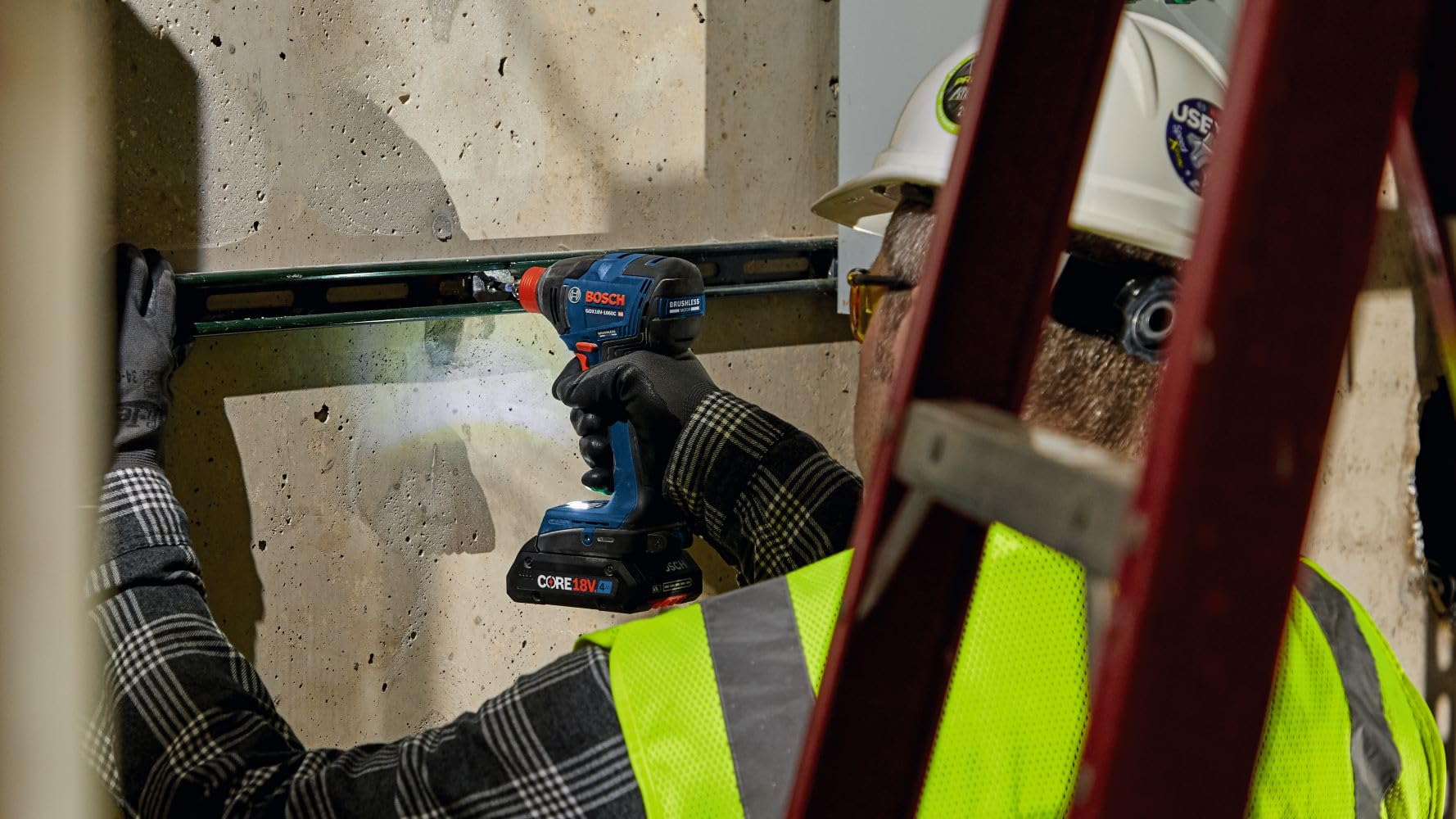 BOSCH GDX18V-1860CN 18V Connected-Ready Two-In-One 1/4 In. and 1/2 In. Bit/Socket Impact Driver/Wrench (Bare Tool)