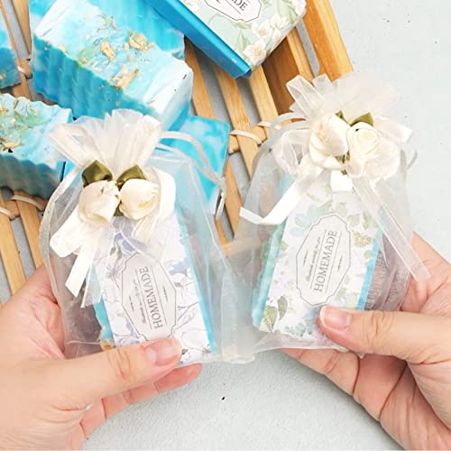 Aoibrloy Soap Making Kit for Adults, DIY Soap Making Supplies Kit with Silicone Rectangular Soap Making Molds, 2lbs. Shea Butter Soap Base