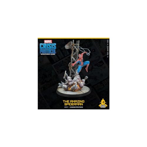 Marvel Crisis Protocol Amazing Spiderman and Black Widow CHARACTER PACK | Miniatures Battle Game | Strategy Game for Adults | Ages 14+ | 2 Players | Avg. Playtime 90 Mins | Made by Atomic Mass Games