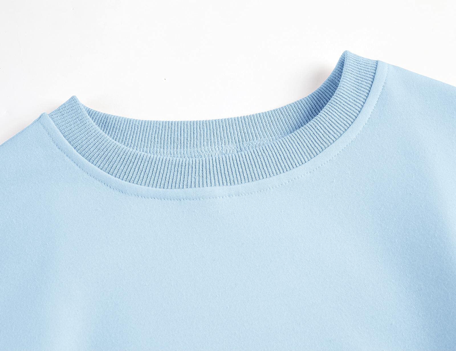 Apbondy Girls Sweatshirt Casual Crewneck Long Sleeve Striped Pullover Tops Blue
