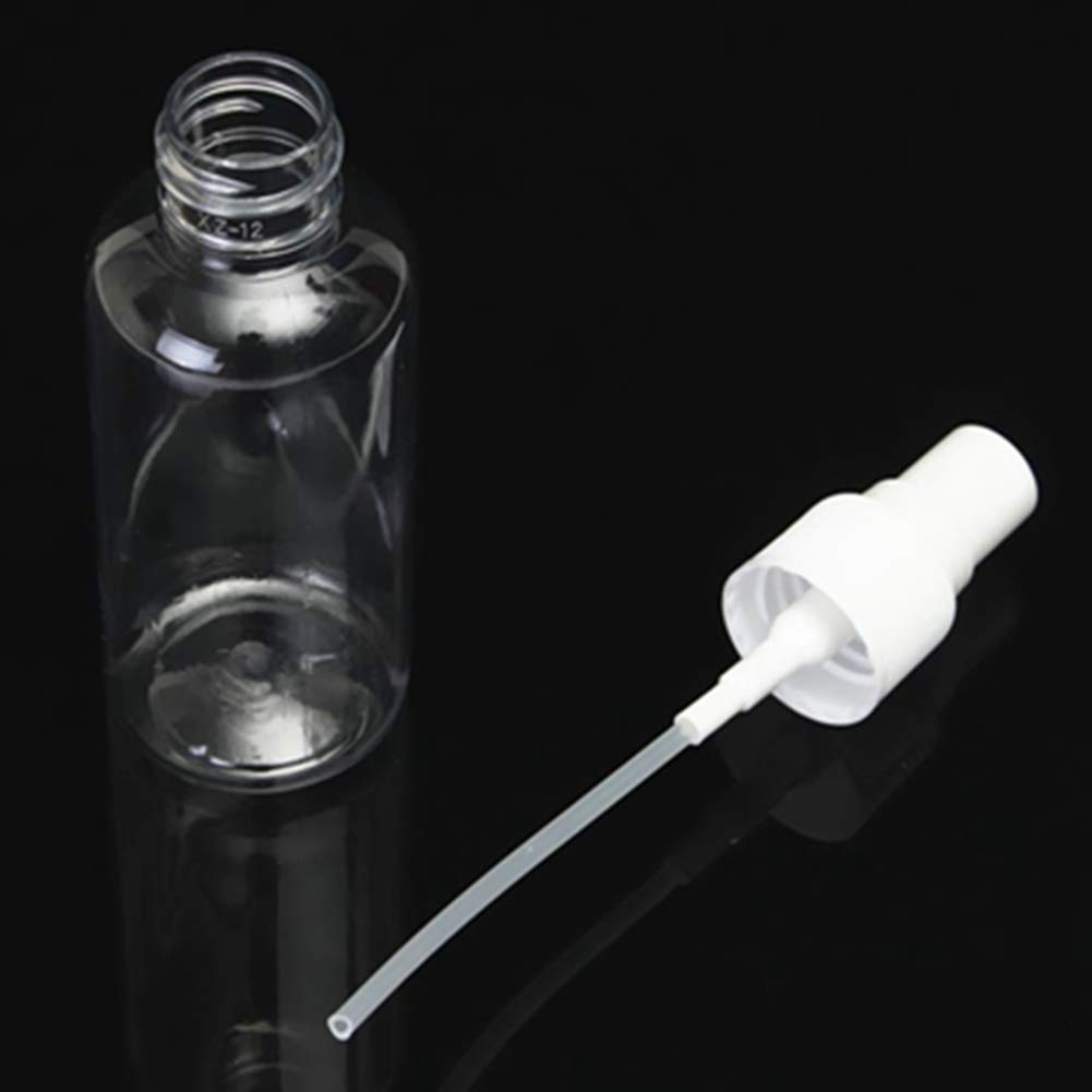 Anyumocz 30 Pack 30ml(1oz) Fine Mist Mini Clear Spray Bottles with Pump Spray Cap Refillable-Reusable Empty Plastic Bottles Travel Bottle for Essential Oils,Travel,Perfumes
