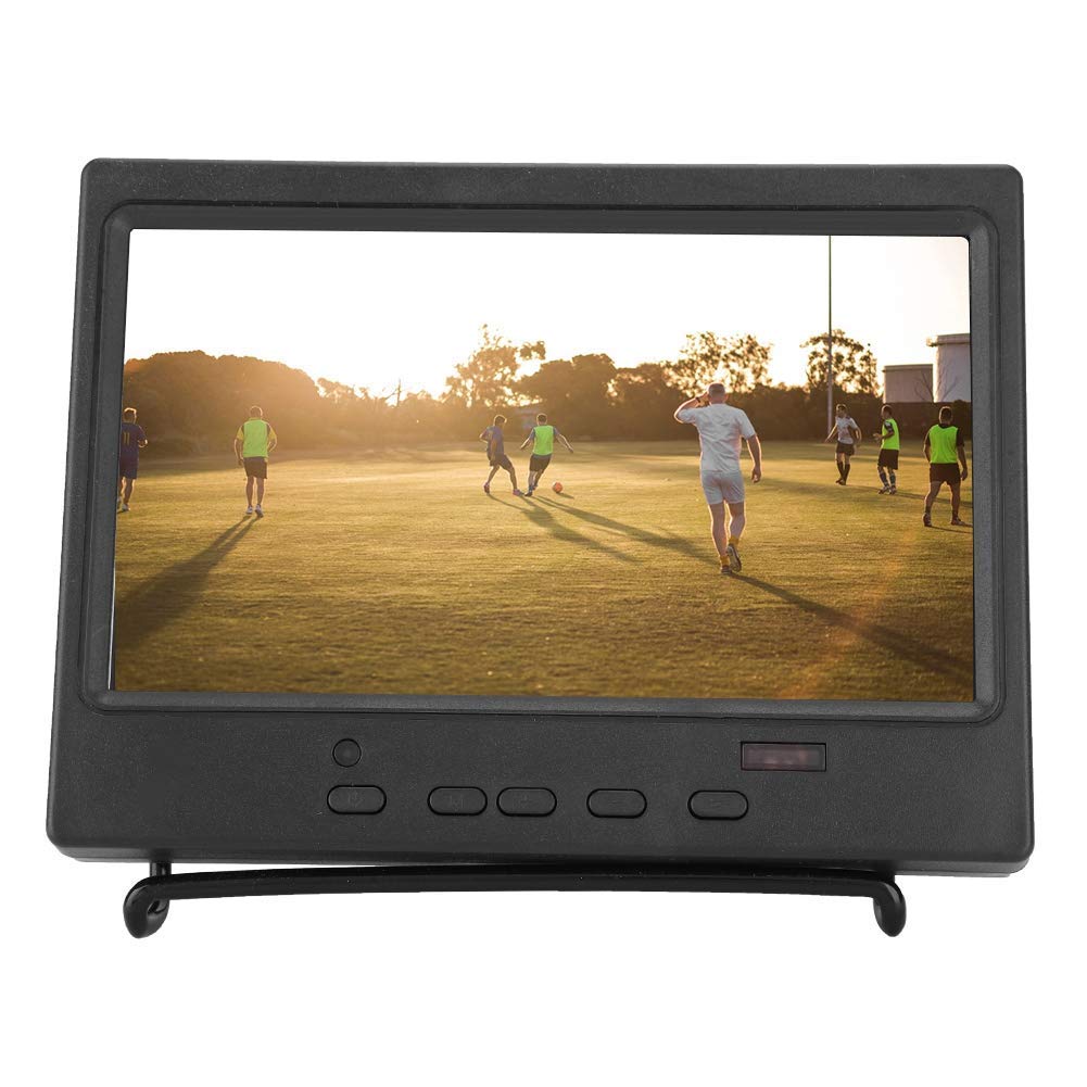 Monitor, 7 Inch Portable Monitor, 1024x600 Multifunction Display for , car Display, CCTV, +VGA + Input, Support Remote Control(US)