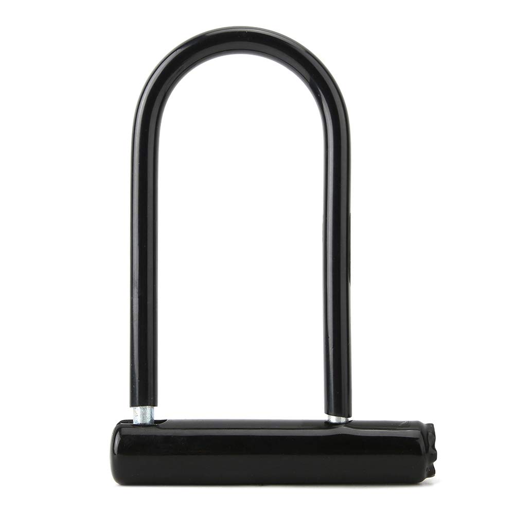 Bike Anti-Theft Lock, Heavy Duty Convenient Safety Lock U-Lock Anti-Theft U-Lock Simple and Quick Operation Black for Bicycle