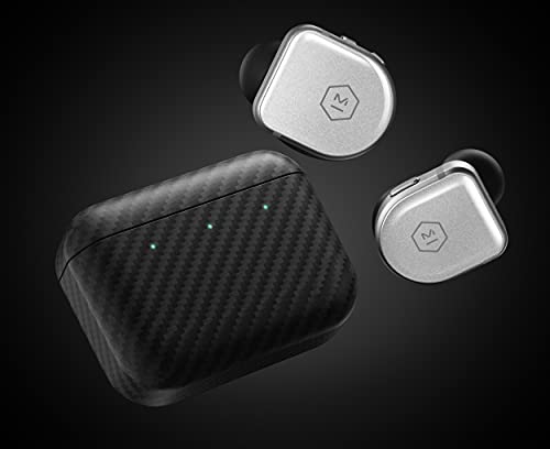 MASTER & DYNAMIC MW08 Sport Active Noise-Cancelling True Wireless Earphones (Silver Sapphire Glass/Black Case)