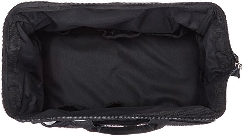 Amazon Basics Durable Wear-Resistant Base, Tool Large Standard Bag with Strap, 16 Inch, Black & Grey