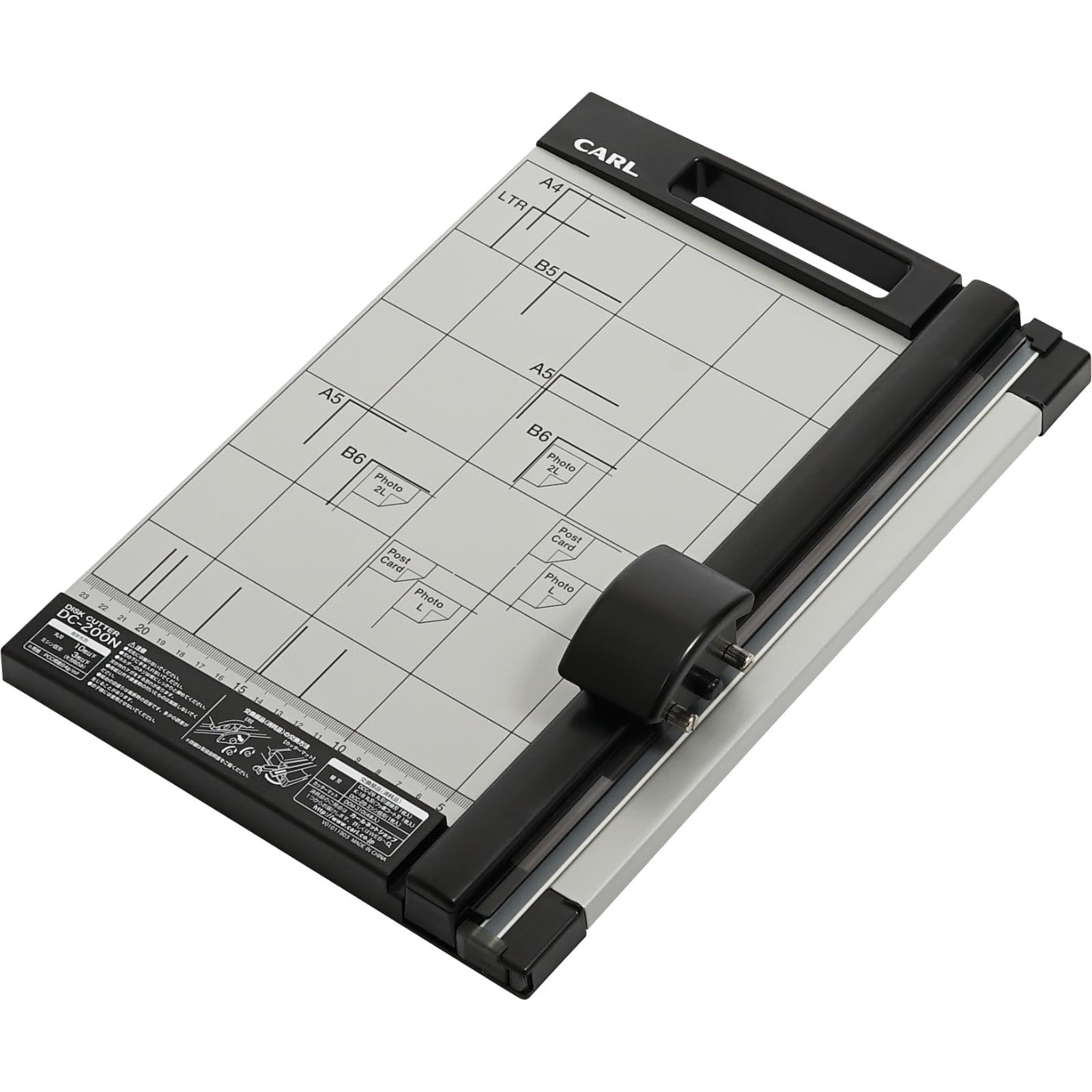 CARL 12 inch DC-200N Premium Rotary Paper Trimmer, Metal Base, 15 Sheet Cutting Capacity.