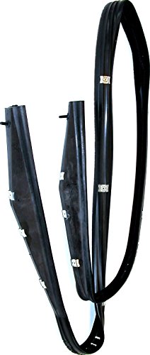 APDTY 140574 Tailgate Upper Window Glass Channel Rubber Weatherstrip Seal