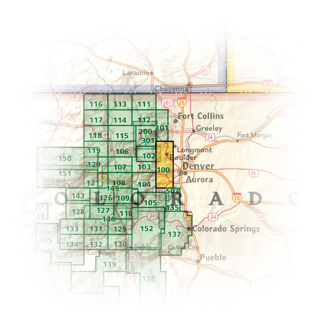 Boulder, Golden Map (National Geographic Trails Illustrated Map, 100)