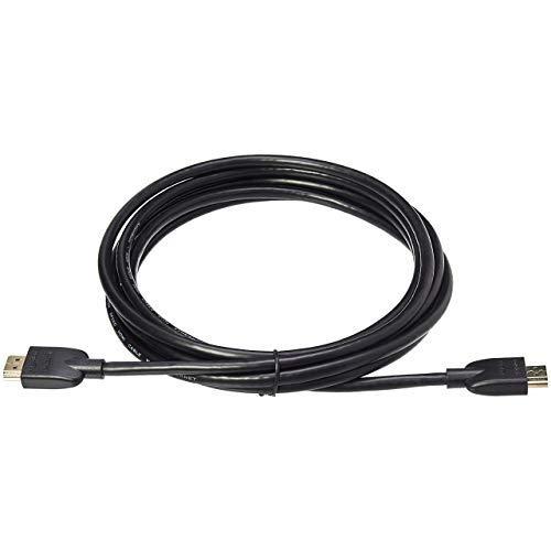Amazon Basics Flexible and Durable Premium HDMI Cable (18Gpbs, 4K/60Hz) - 10 Feet, Black