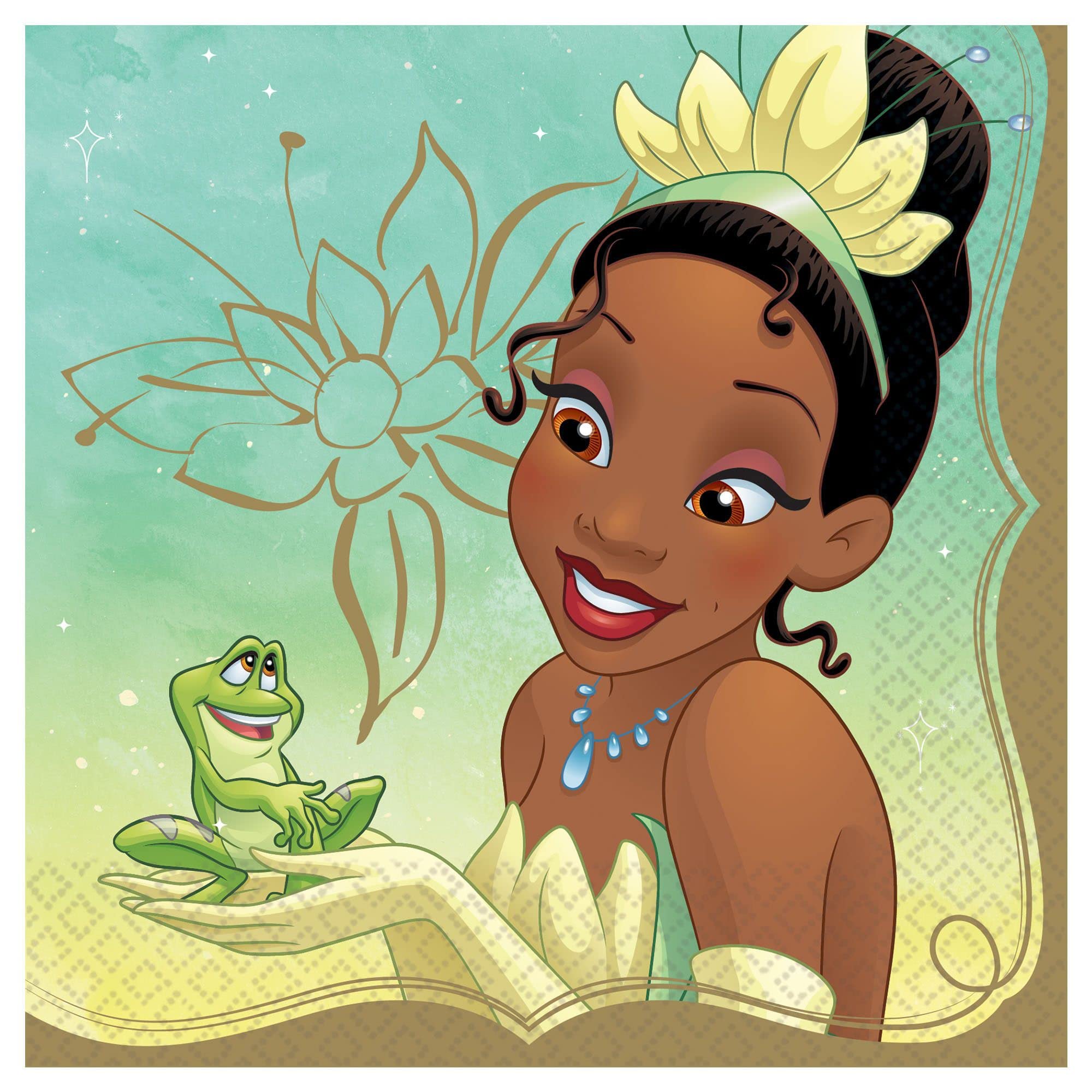 Amscan Disney Princess Tiana Birthday Party Tableware Kit Napkins, Plates Bundle, 16 Guests by Just Jazzle
