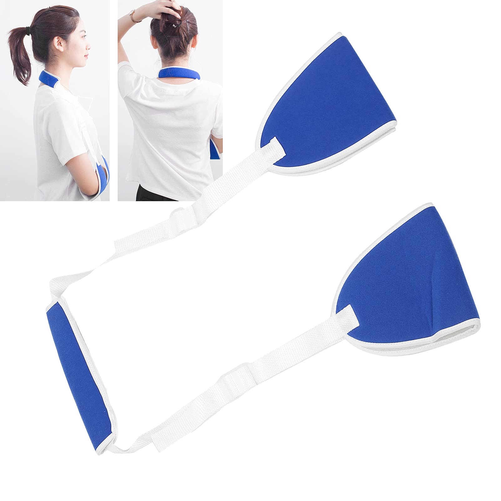 Arm Sling, Shoulder Abduction Sling Black Nylon Mesh for Shoulder Joint Inflammation for Postoperative for Shoulder Joint Injury for Arm Fracture(Blue)