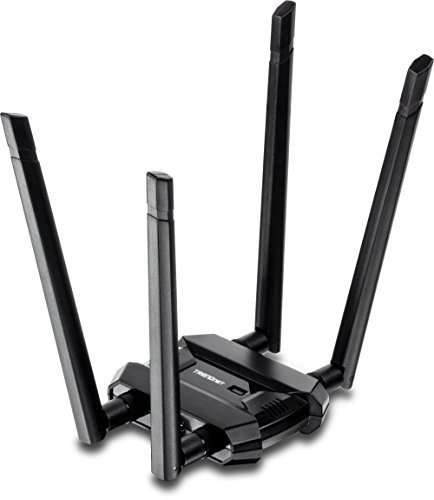 TRENDnet AC1900 High Power Dual Band Wireless USB Adapter, TEW-809UB, Stream 4K HD Video, Windows-Mac OS Compatible, USB 3.0 to USB Type A, Black (Pack of 1)