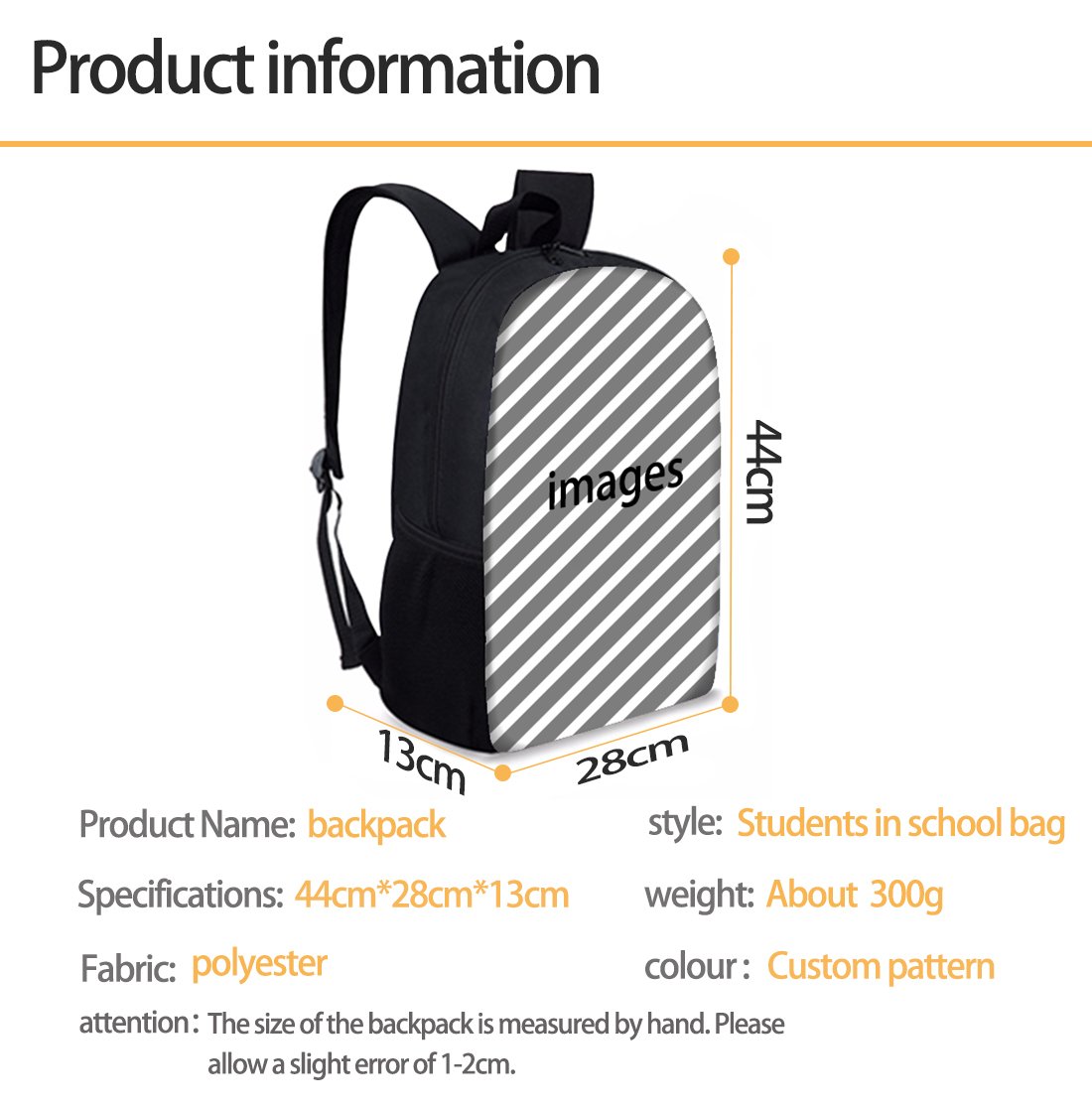 Amzbeauty Cute Dog Print Backpack for Kids Boys Girls Teens Cool School Book Bag One_Size