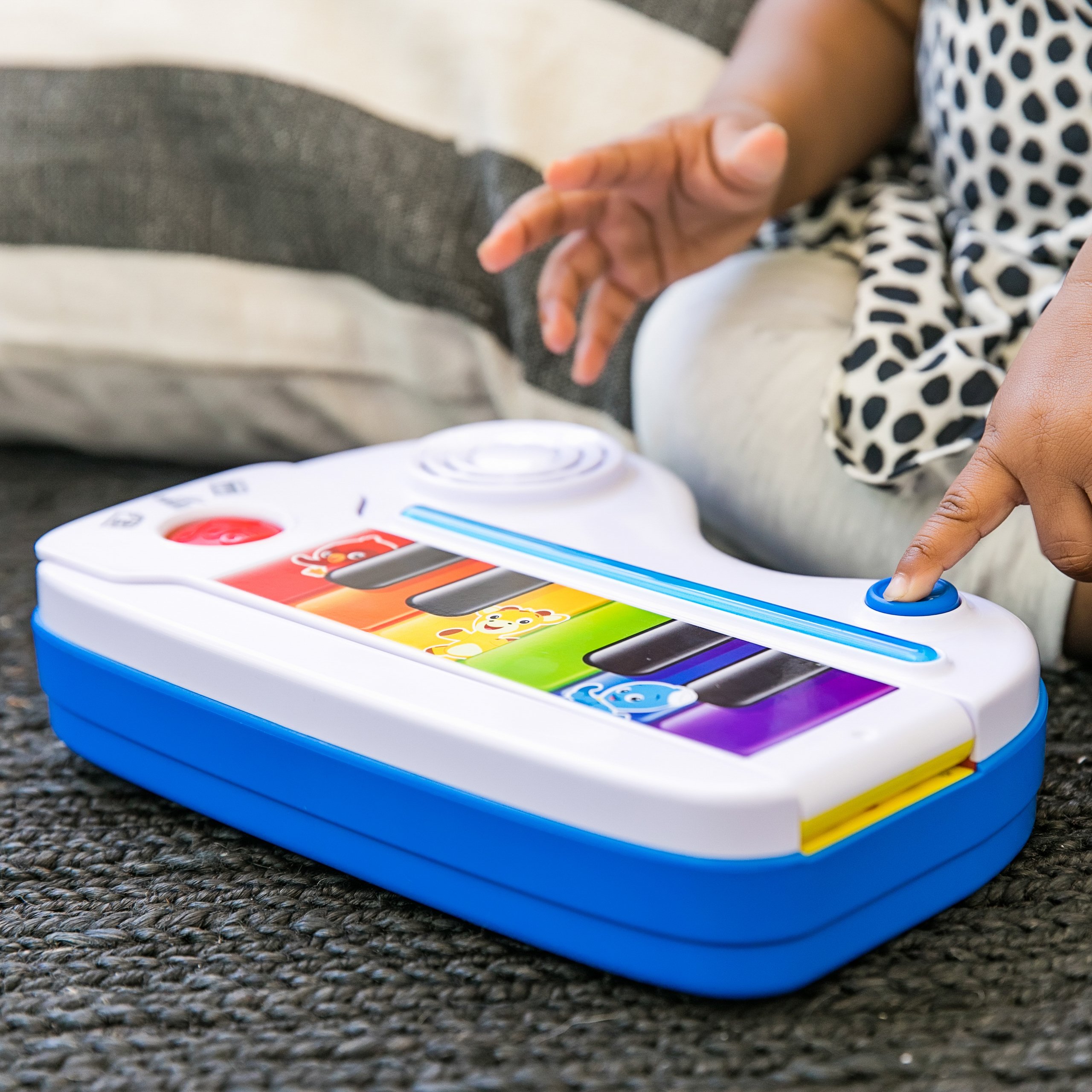 Baby Einstein Flip & Riff Keytar Musical Guitar and Piano Toddler Toy with Lights and Melodies, Ages 12 months and up