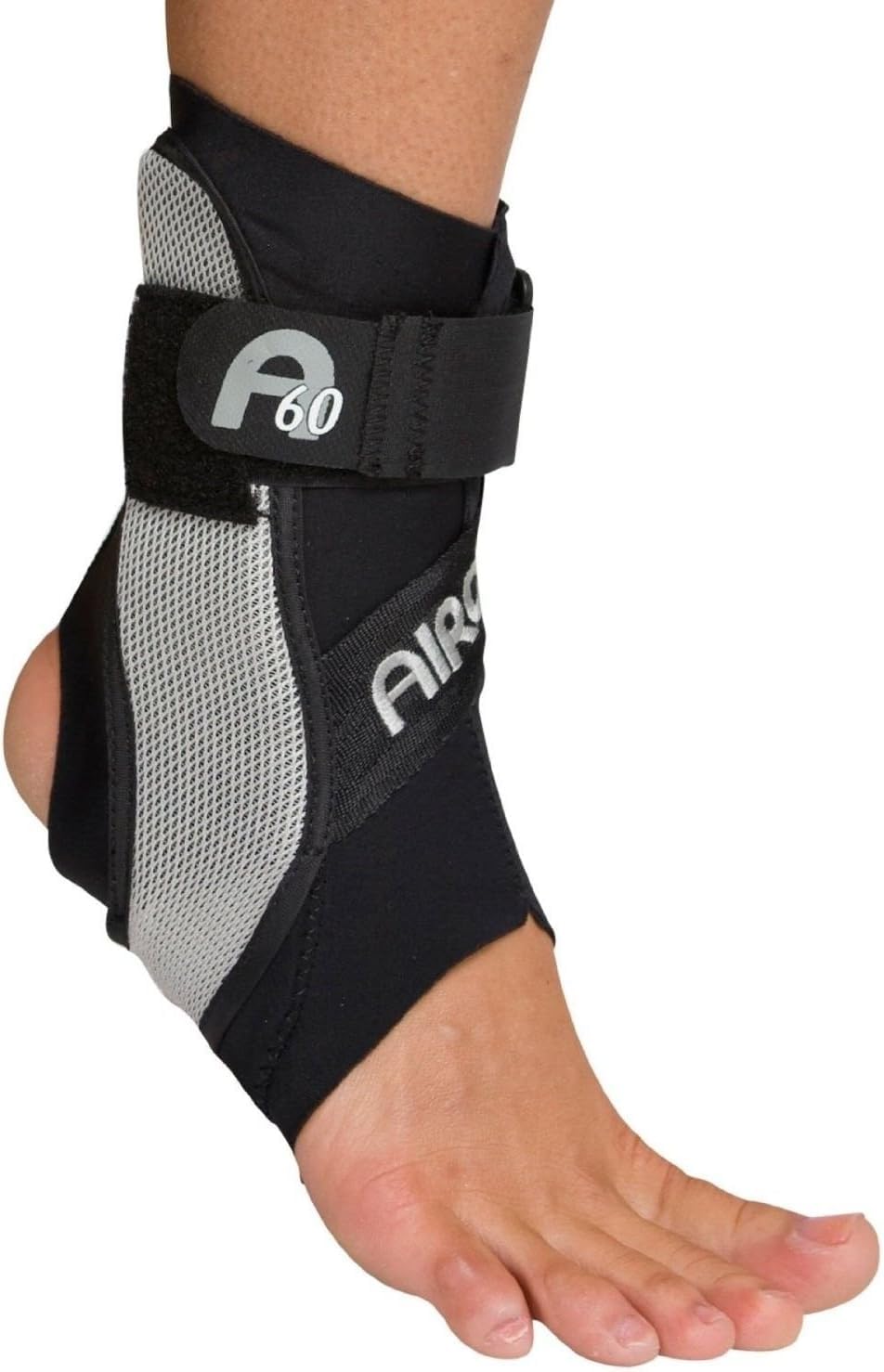 Aircast A60 Ankle Support Brace, Left Foot, Black, Medium (Shoe Size: Men's 7.5-11.5 / Women's 9-13)