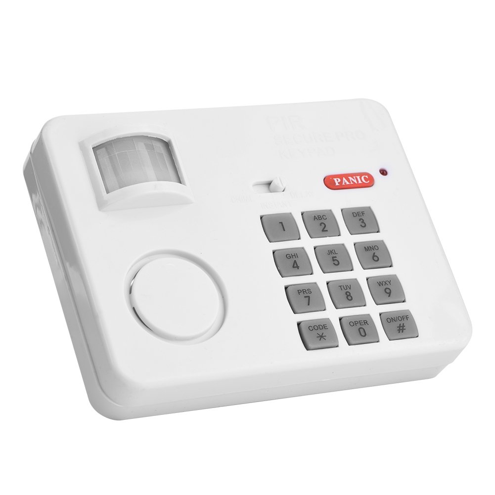 Motion Sensor Alarm,ASHATA Password Home Security Emergency Keypad Alarm Siren Alarm PIR Motion Sensor Detectors Door Window Home Security System