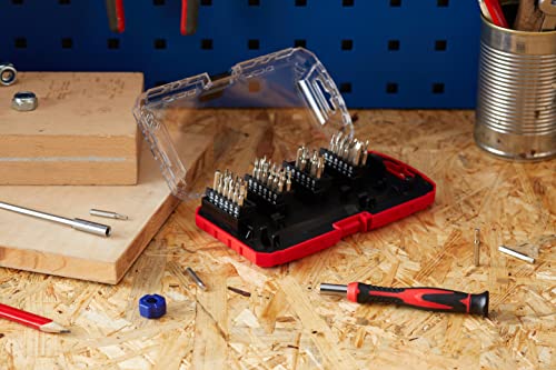 Amazon Basics 51-Piece Precision Screwdriver Bit Set, Black