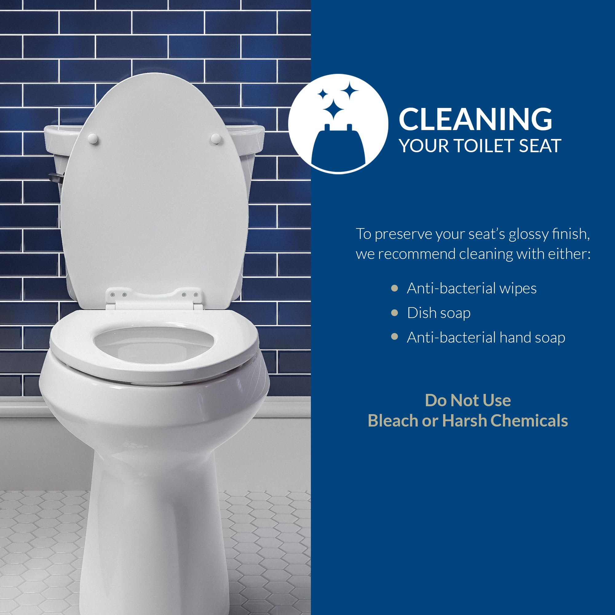 Bemis 500EC 062 500EC062 Toilet Seat, 1 Pack Round, Ice Grey