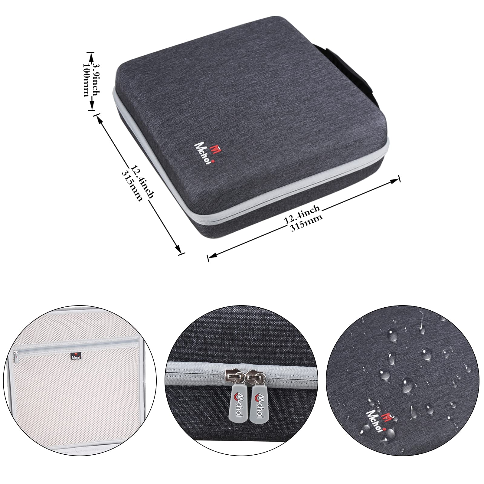 Mchoi Hard Portable Case Compatible with Akai Professional MPC One Drum Machine Sampler MIDI Controller, Case Only