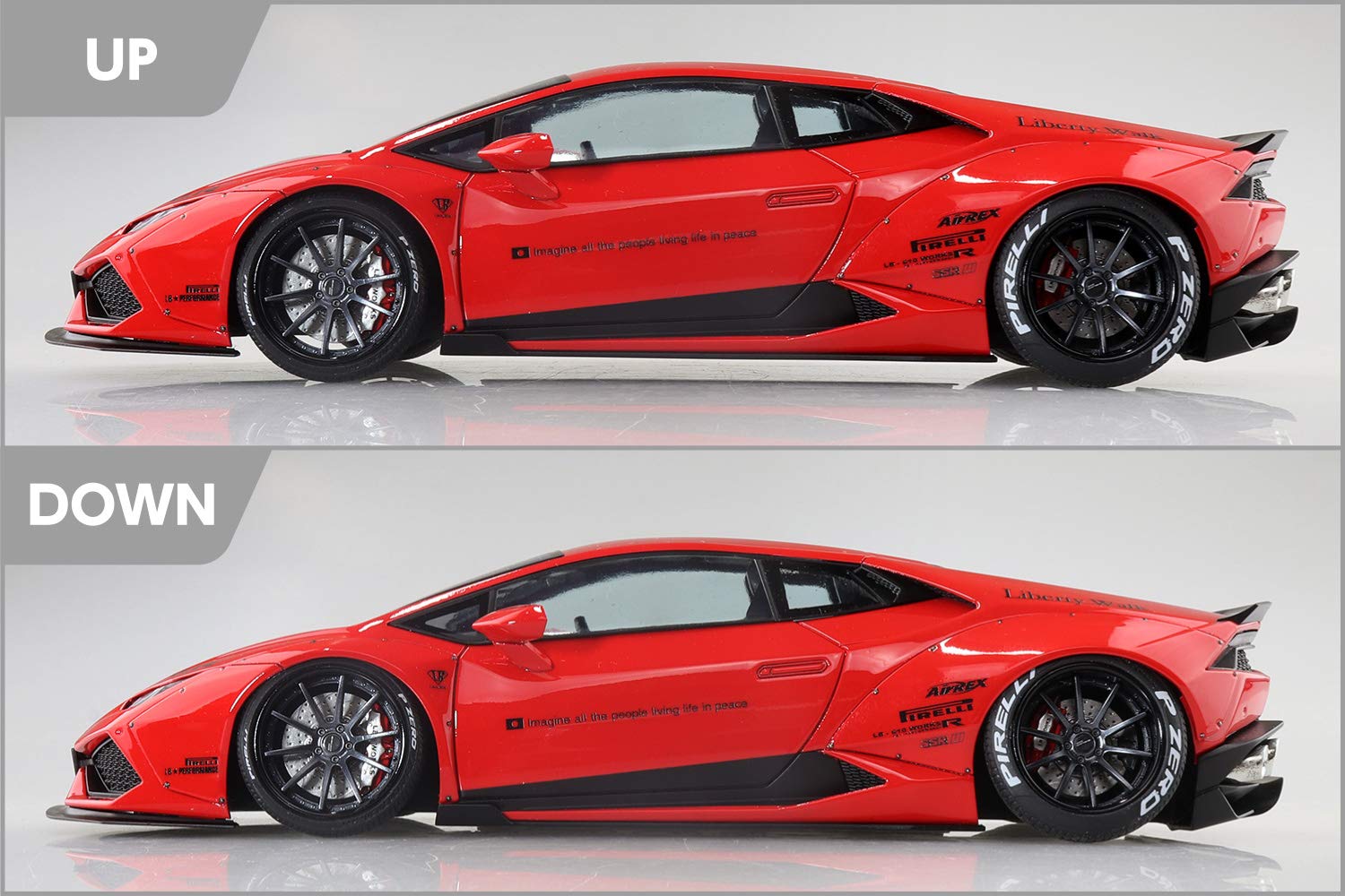 Aoshima LB Works Lamborghini Huracan Ver. 1 1:24 Scale Model Kit