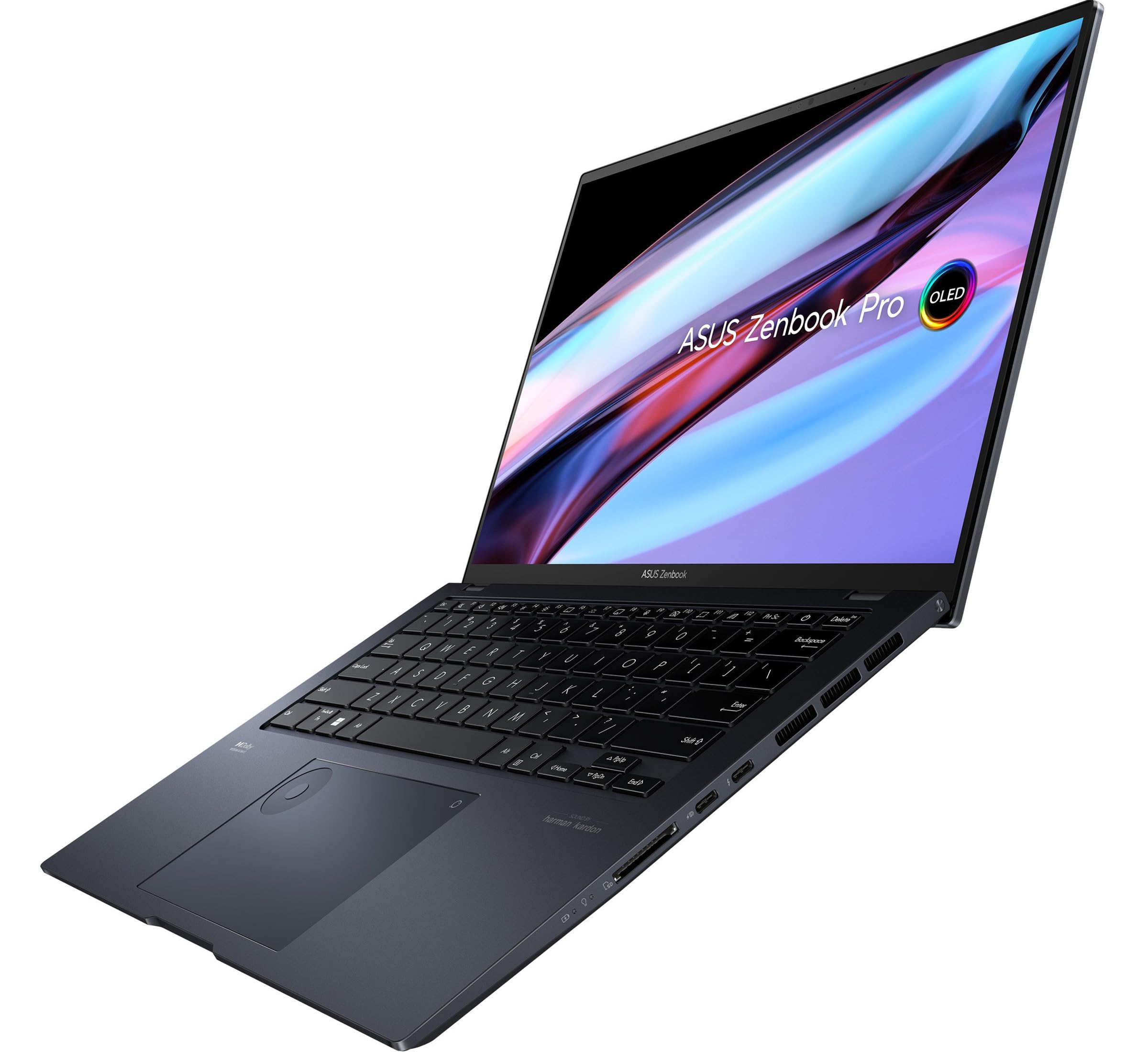 ASUS Zenbook Pro 14 OLED 14.0" 120Hz Touchscreen 2.8K (Intel i9-13900H 14-Core CPU, 32GB DDR5, 2TB PCIe SSD, GeForce RTX 4060 8GB, Backlit KYB, Thunderbolt 4, WiFi 6E, Win 11 Home) w/Dockztorm Hub