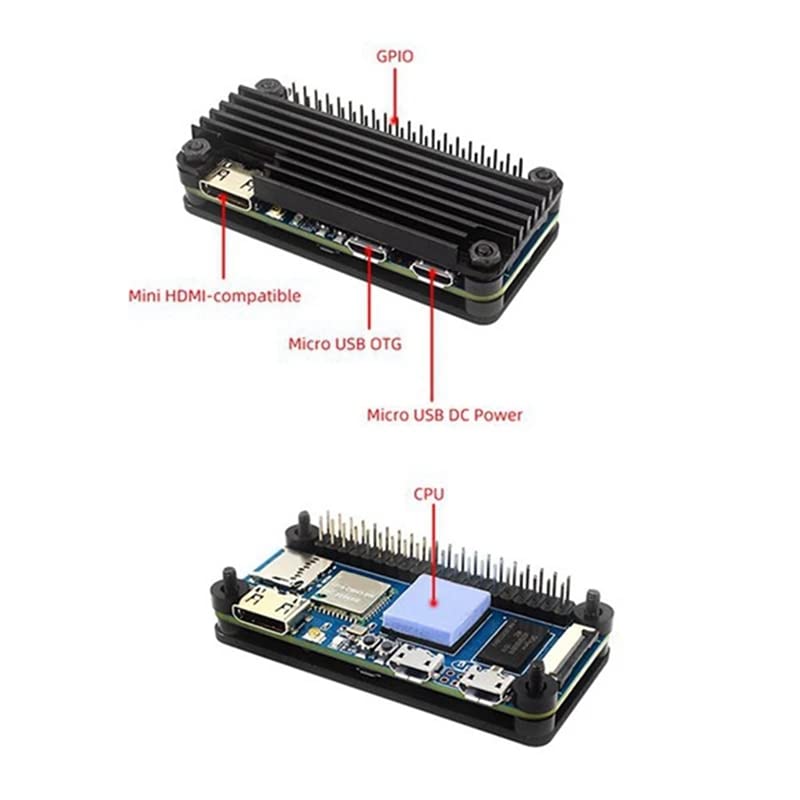 Banana Pi M2 Zero Open Source Single Board Computer Onboard Quad Core Cortex-A7 Alliwnner H3 CPU 512MB DDR3 RAM WiFi (AP6212) & Bluetooth for IoT Compatible with Raspbian Android Linux