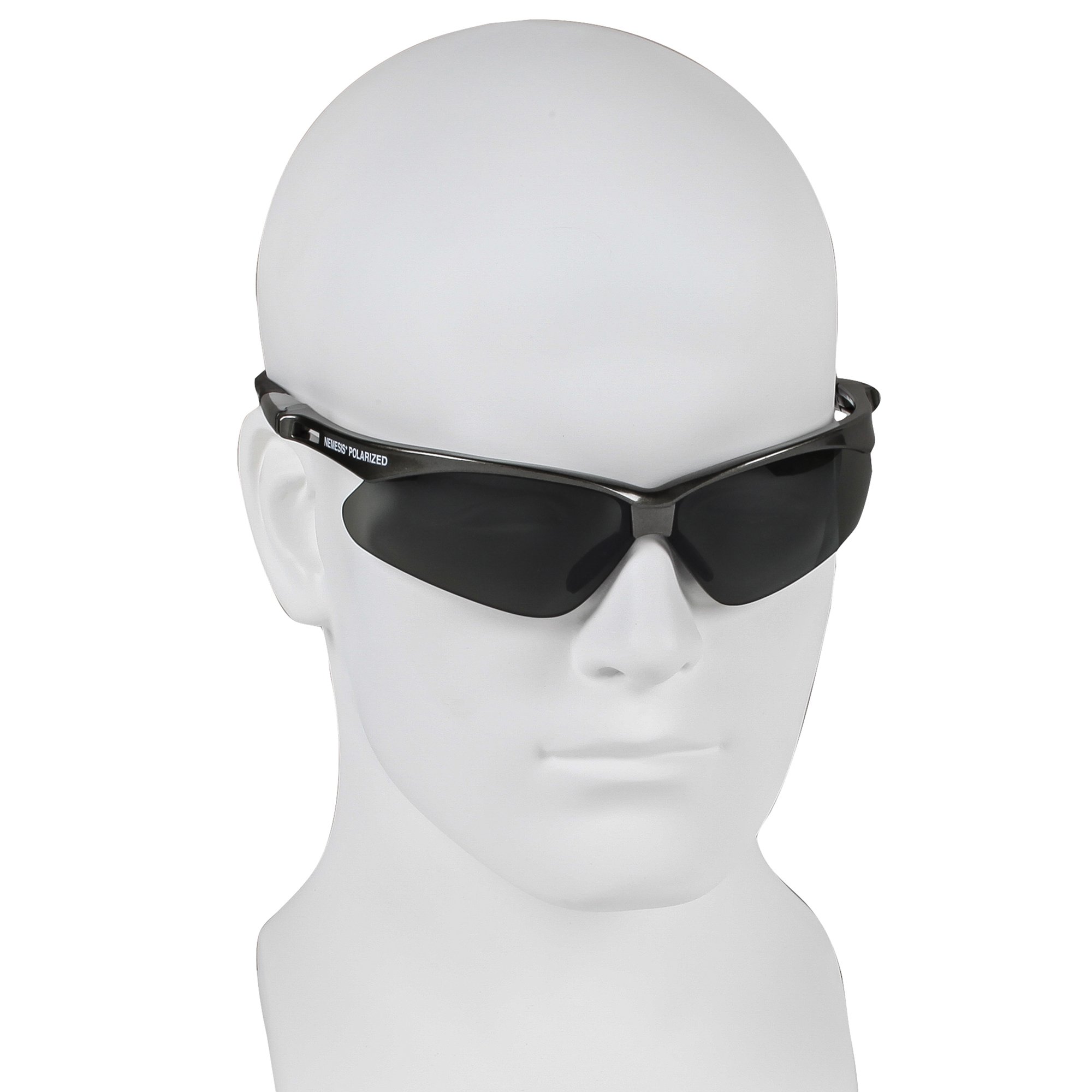 KleenGuard™ V30 Nemesis™ Polarized Safety Glasses (28635), Smoke Grey Lenses, Gunmetal Frame, Unisex Sunglasses for Men and Women (Qty 1)