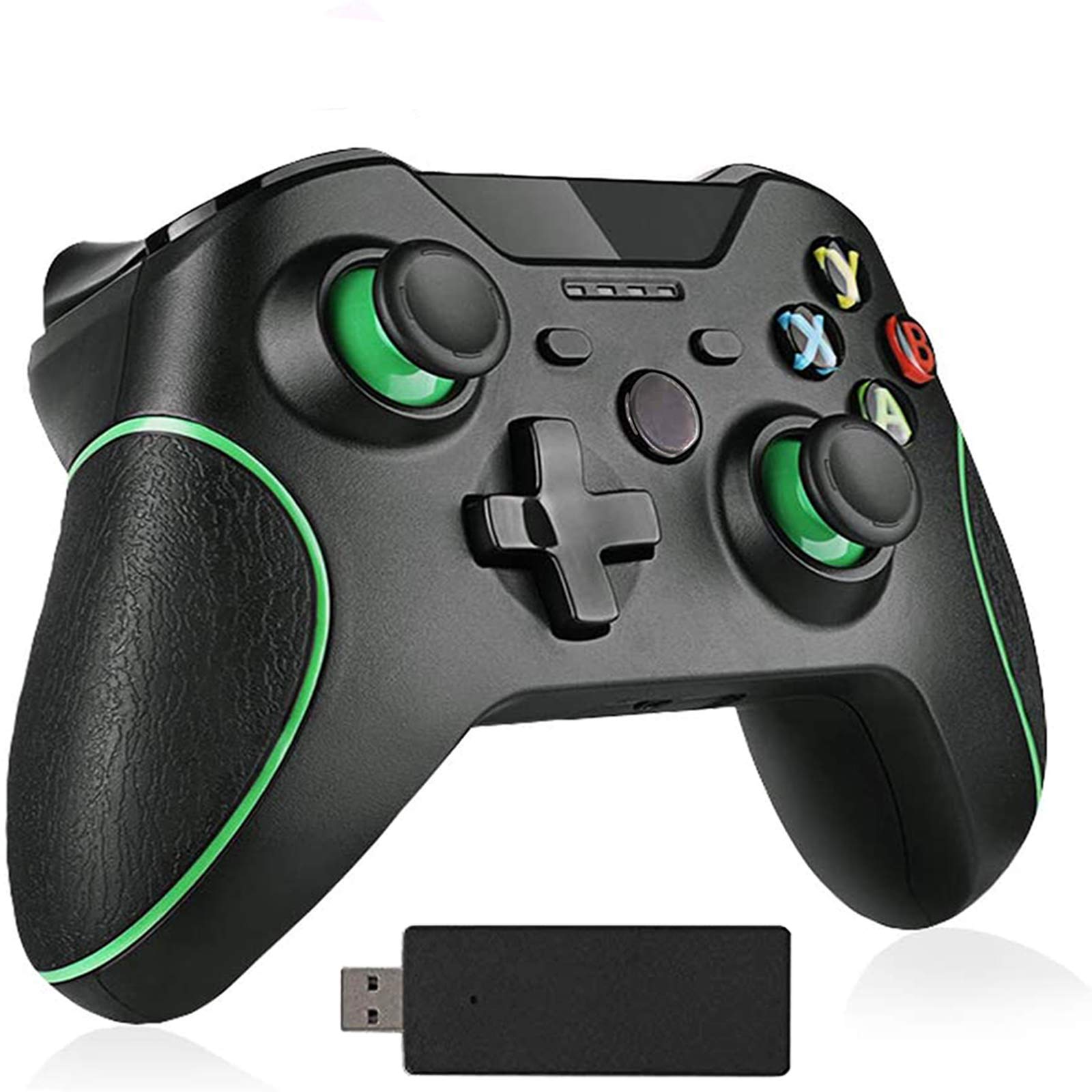 Controller for Xbox One, Game Controllers Compatible with Xbox One S, One X, One Elite, PS3, PC (Black)