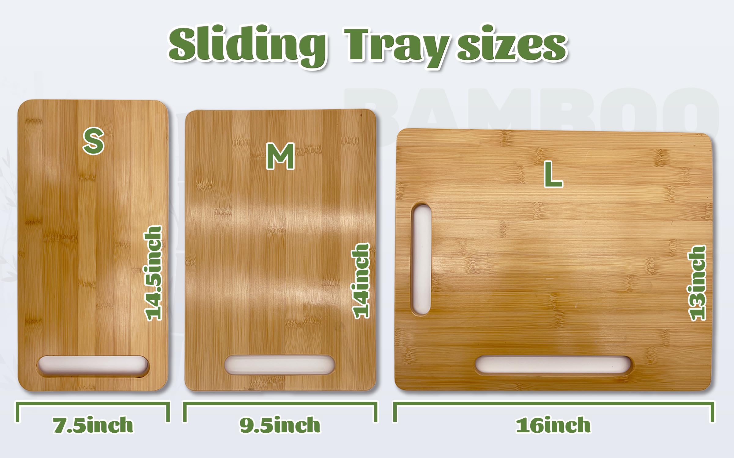 Appliances Slider Mat for Countertop & Under Cabinet,100% Bamboo Sliding Tray for Coffee Pot/Coffeemaker/Ice Maker/Air Fryer/Kitchen Aid Mixer etc,Simple Functional & 360° Easy Moving 9.5” X 14”in