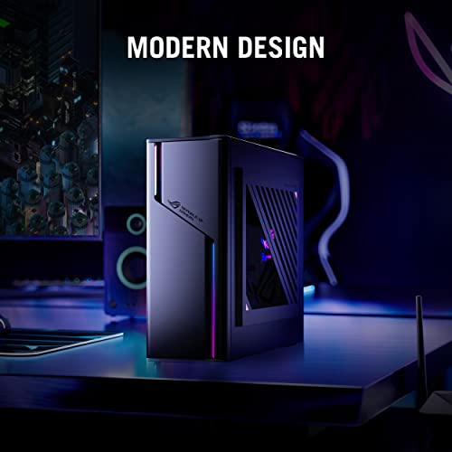 ASUS 2023 ROG G22CH DS766 Gaming Desktop PC, Small Form Factor, Intel Core i7-13700F, NVIDIA GeForce RTX 3060 Ti, 1TB SSD Gen 4, 16GB DDR5 RAM, Windows 11, G22CH-DS766,Gray