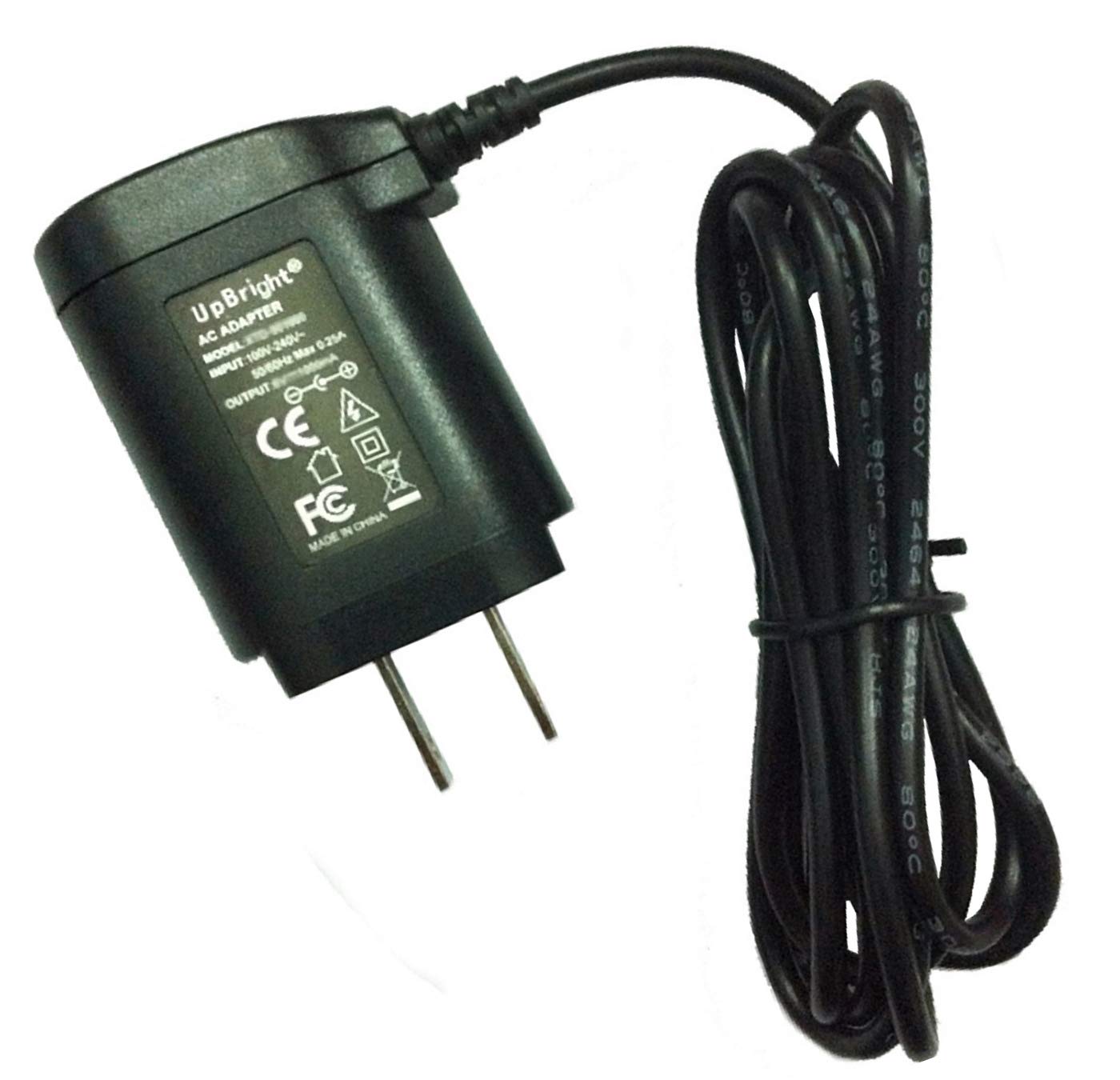 UpBright 5.5V AC/DC Adapter Compatible with Panasonic KX-TGD560 KX-TGD563A KX-TGE270 KX-TGE270S DECT 6.0 Plus Link-to-Cell Bluetooth Cordless Phone System KXTGE270 KXTGE270S Power Supply Cord Charger
