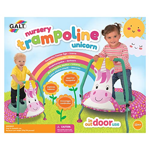 Galt Toys, Nursery Trampoline - Unicorn, Trampolines for Kids, Ages 1 Year Plus