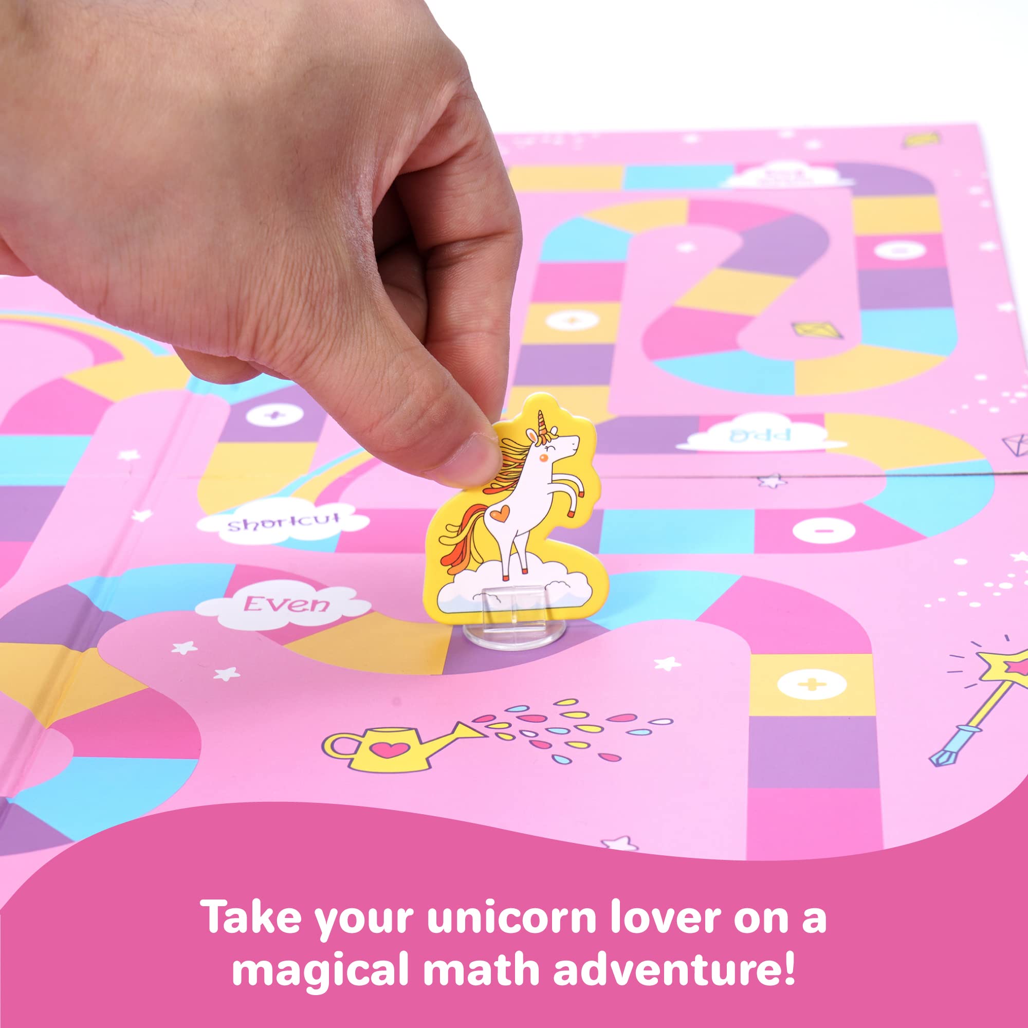 Melby Toys Unicorn Sparkle Sums I Kindergarten Math Games for Kids Ages 4-8 I Math Manipulatives 1st Grade I Addition and Subtraction Games
