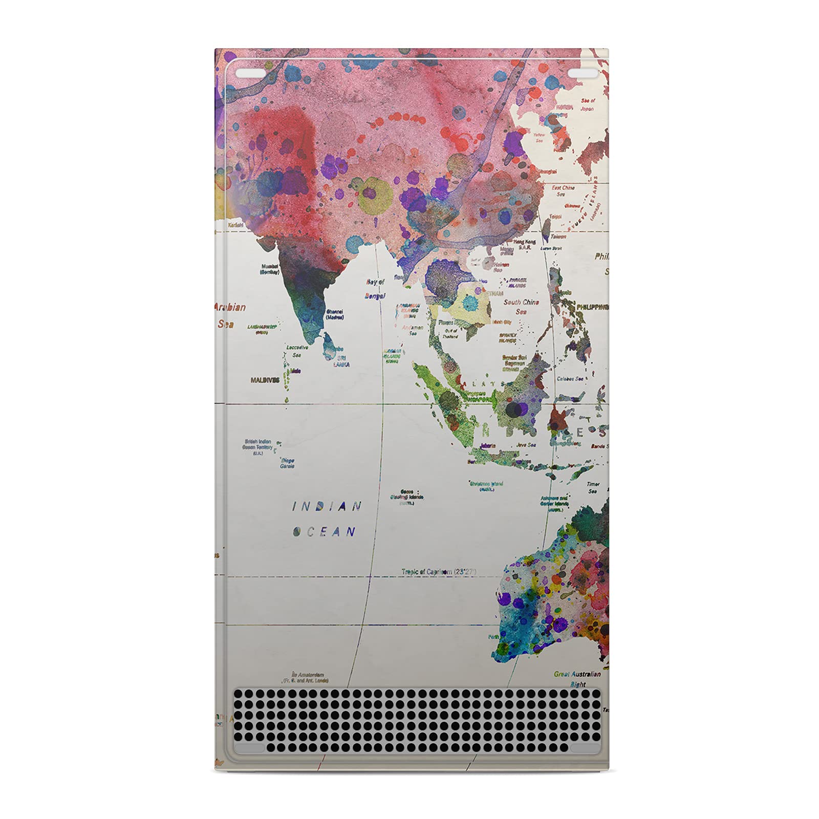 Head Case Designs Officially Licensed Mark Ashkenazi Map Of The World Art Mix Vinyl Sticker Gaming Skin Decal Cover Compatible With Xbox Series S Console and Controller Bundle