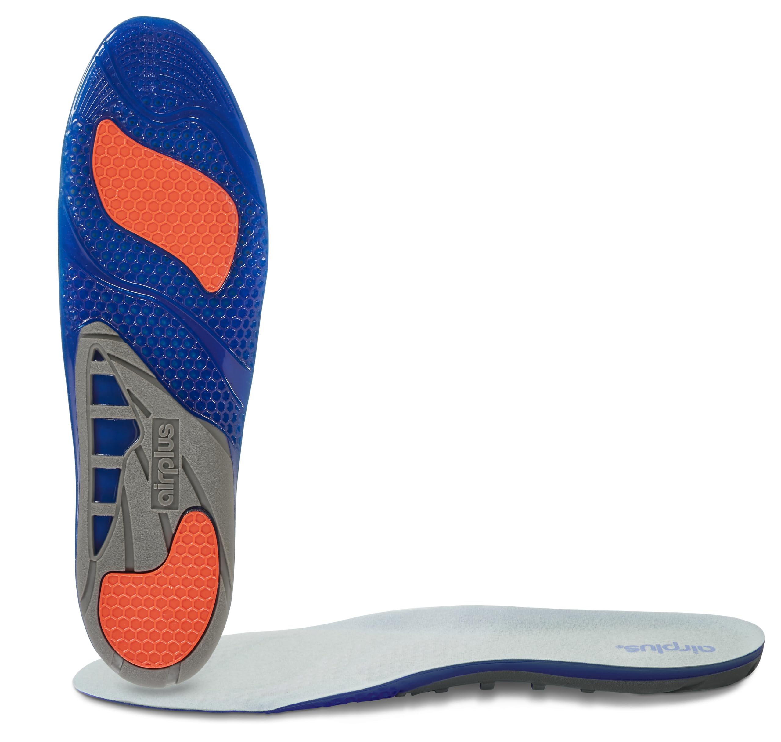 Airplus Extreme Active Gel Lightweight and Breathable Shoe Insoles for Cushion and Support, Men's, Size 7-13