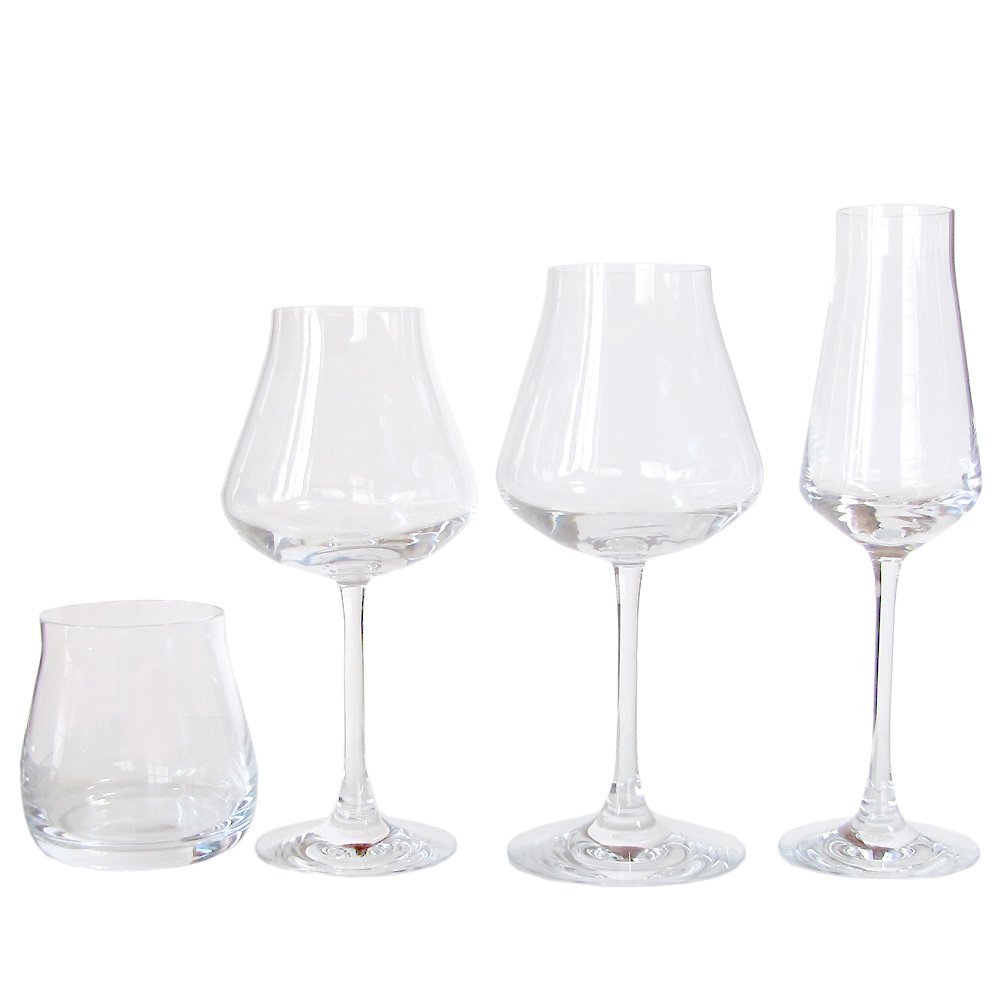 BACCART 2811925 Wine Glasses, Clear, Set of 4