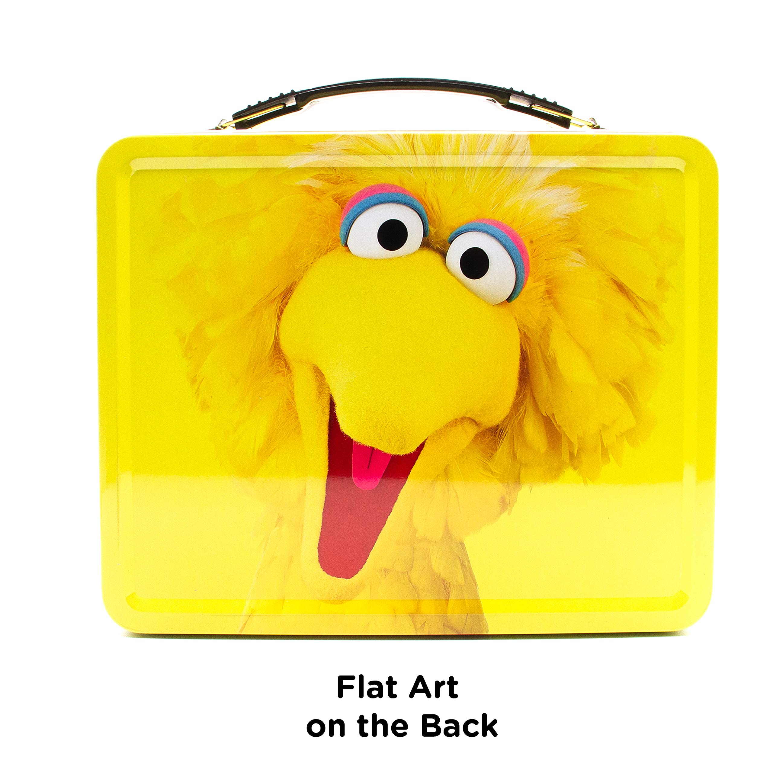 Aquarius Sesame Street Cast Fun Box - Sturdy Tin Storage Box with Plastic Handle & Embossed Front Cover - Officially Licensed Sesame Street Merchandise and Collectible Gift for Kids, Teens & Adults