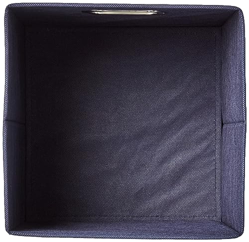 Amazon Basics Collapsible Fabric Storage Cubes with Oval Grommets - 6-Pack, Trellis