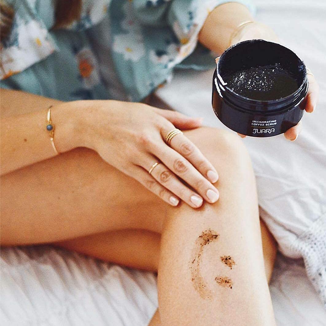 JUARA - Invigorating Coffee Scrub | Smooth Rough Skin | Body Exfoliator | Chocolate, Espresso Scent | Hydrating Polish | Rejuvenating Cleanse | Cruelty Free, Paraben, Sulfate Free, Vegetarian | 8 oz