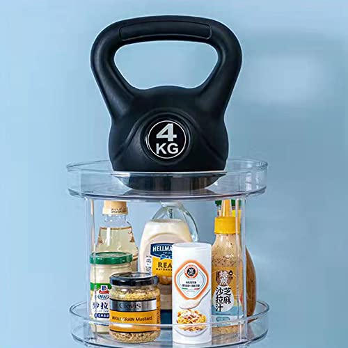 Artchros 3 Tier Lazy Susan Turntable Organizer Rotating Plate Spice Rack Standing Kitchen Rack - 9.25 inch
