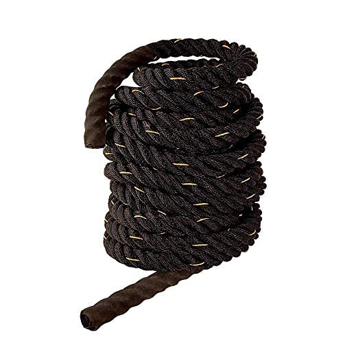 Azuka® Ultimate Fitness Strength Training Battle Rope 1.5 inches X 20 Ft Polypropylene (Black with Red Tracer)