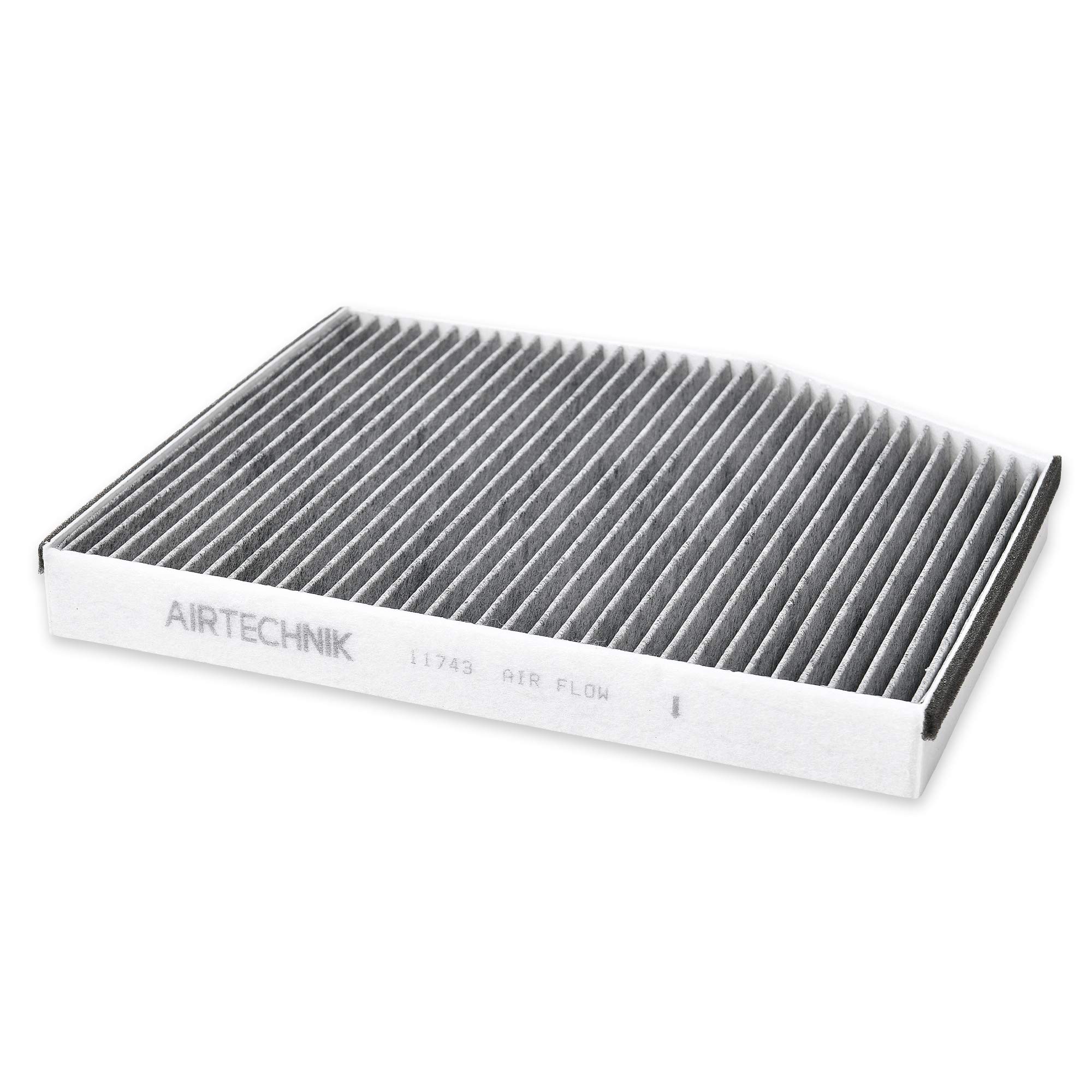 AirTechnik CF11743 Cabin Air Filter w/Activated Carbon | Fits 2015-2019 Ford Transit 150, Transit 250, Transit 350, Transit 250 Diesel, Transit 350 Diesel, Transit 350 HD Diesel - BK21-18D543-AA