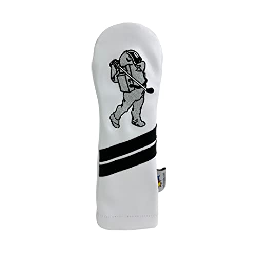 Astronaut Golfer Sunfish Leather Golf Club Headcover Set Driver, Fairway, Hybrid