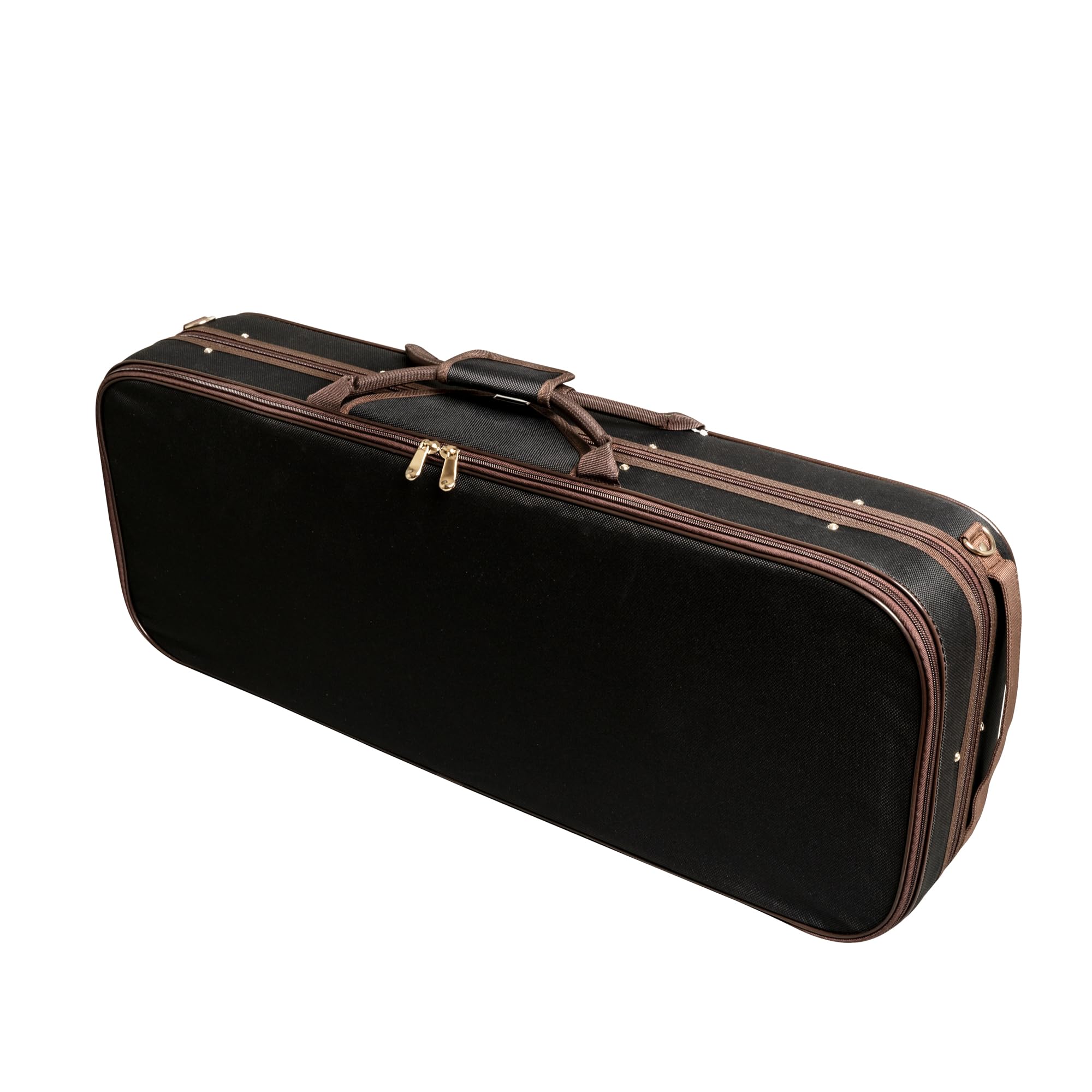 MI&VI AF-5003 Lightweight 4.5lb Hard Viola Travel Case With Reflective Safety Strips | Shoulder Straps | Hard-Shell | High-Density Foam - MIVI Music (15.5" to 16" inch)