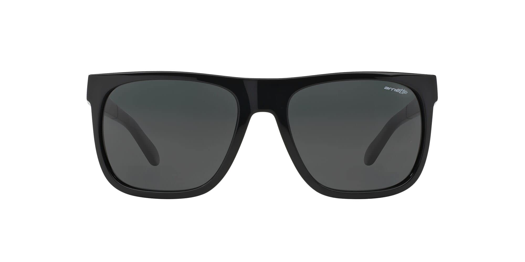 Arnette Men's AN4143 Fire Drill Square Sunglasses, Gloss Black/Grey, 59 mm