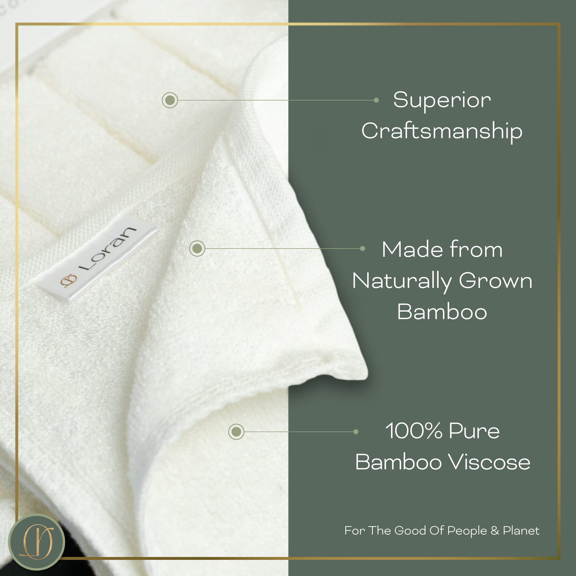 White Washcloths Set of 6 Soft Facial Cloths 10β x 10β 100% Viscose Derived from Bamboo Spa-Like Feel Silky Face Cloth for Skin Cleansing