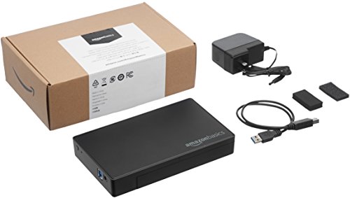 Amazon Basics 3.5-inches SATA HDD Hard Drive Enclosure - USB 3.0, Black