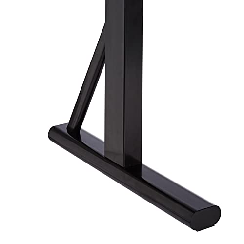 Amazon Basics Height-Adjustable Gaming Desk with Raised Monitor Shelf - Black