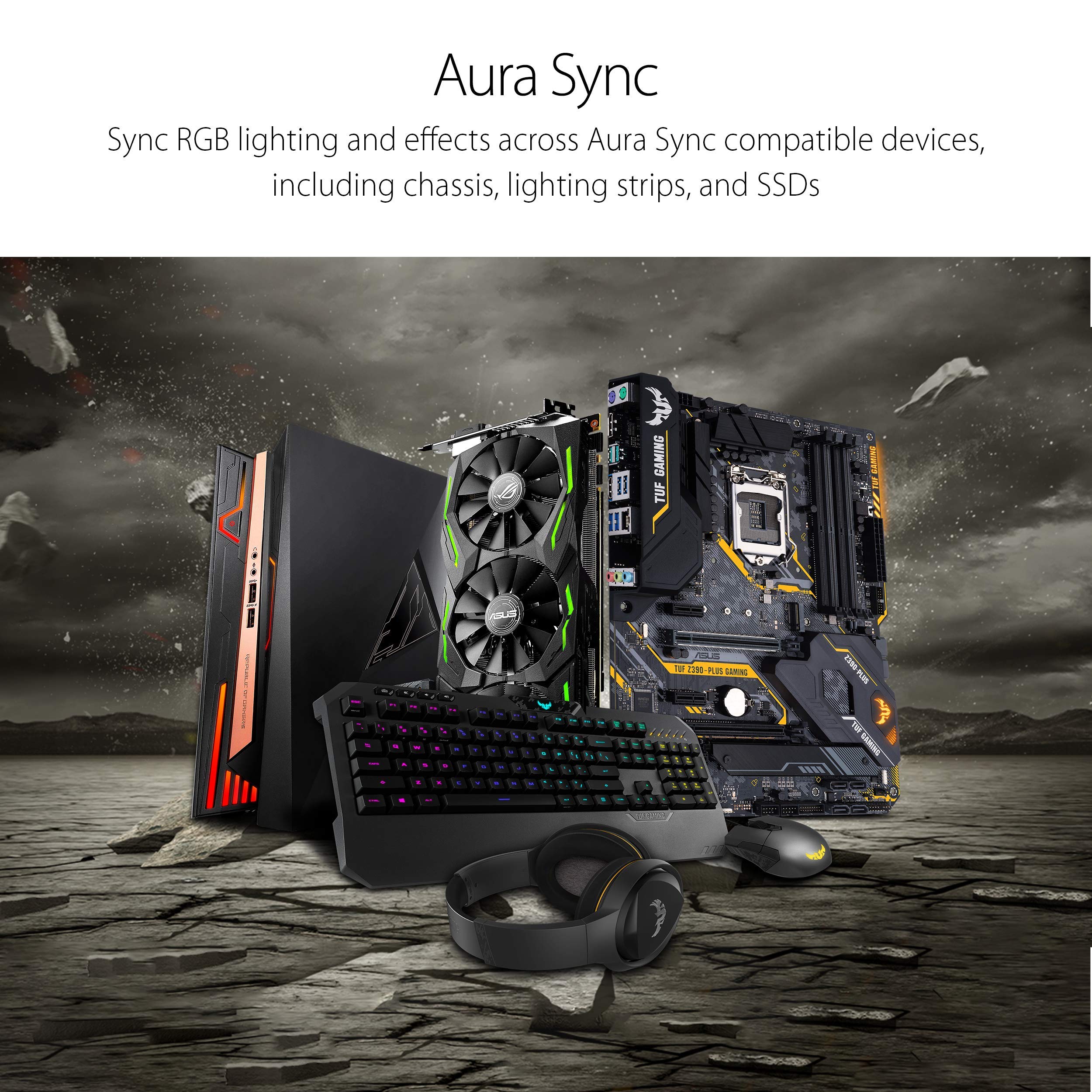 ASUS Optical-Mechanical Compact Gaming Keyboard - RA03 TUF K7 PC Gaming Keyboard, Linear Switches, 25X Faster, Magnetic Wrist Rest, IP56 Waterproof Standard